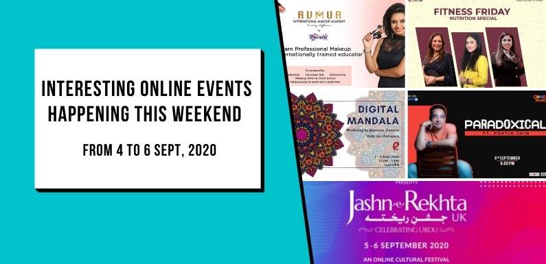 Interesting online Events Happening this weekend | 4 to 6 Sept, 2020 ...
